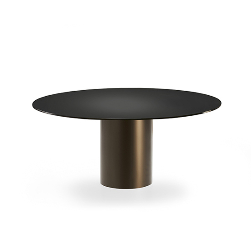 Mesa Cilindro Glass Top – Oskal Signature